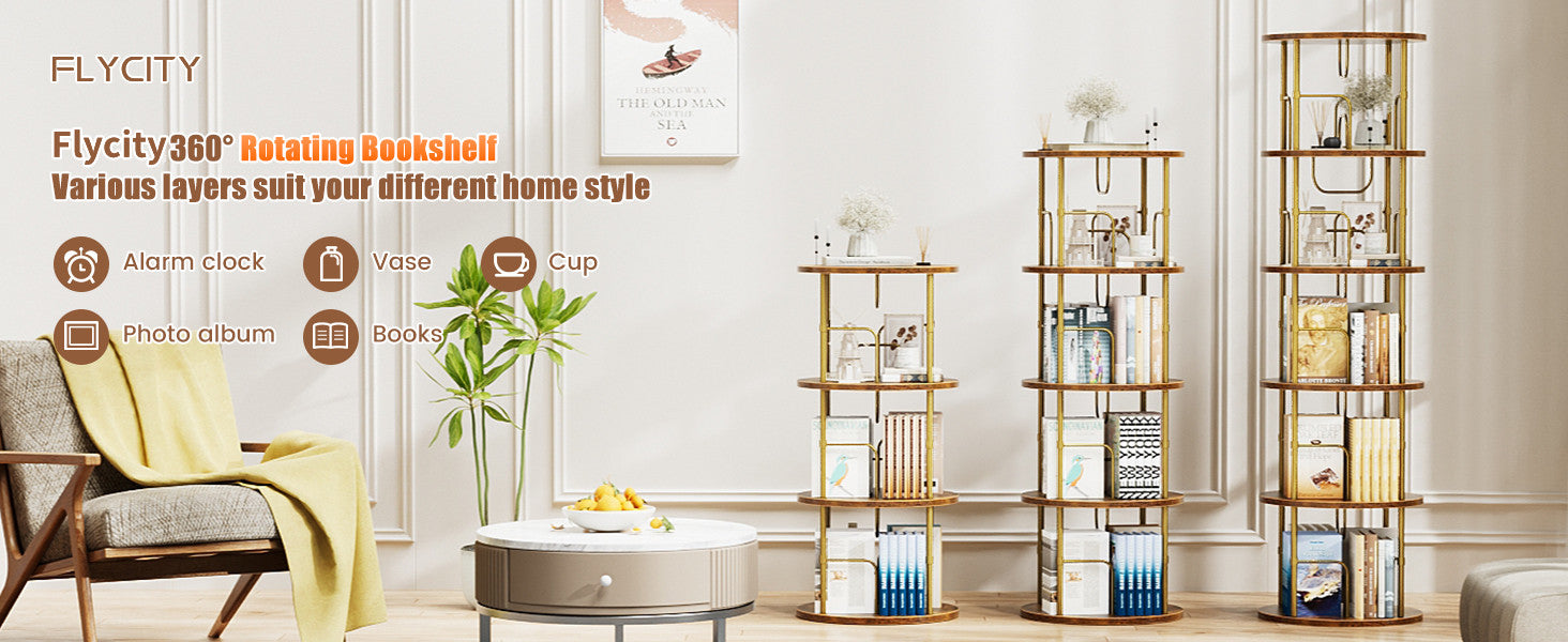 Make the most of your space with a rotating shelves - Flycity