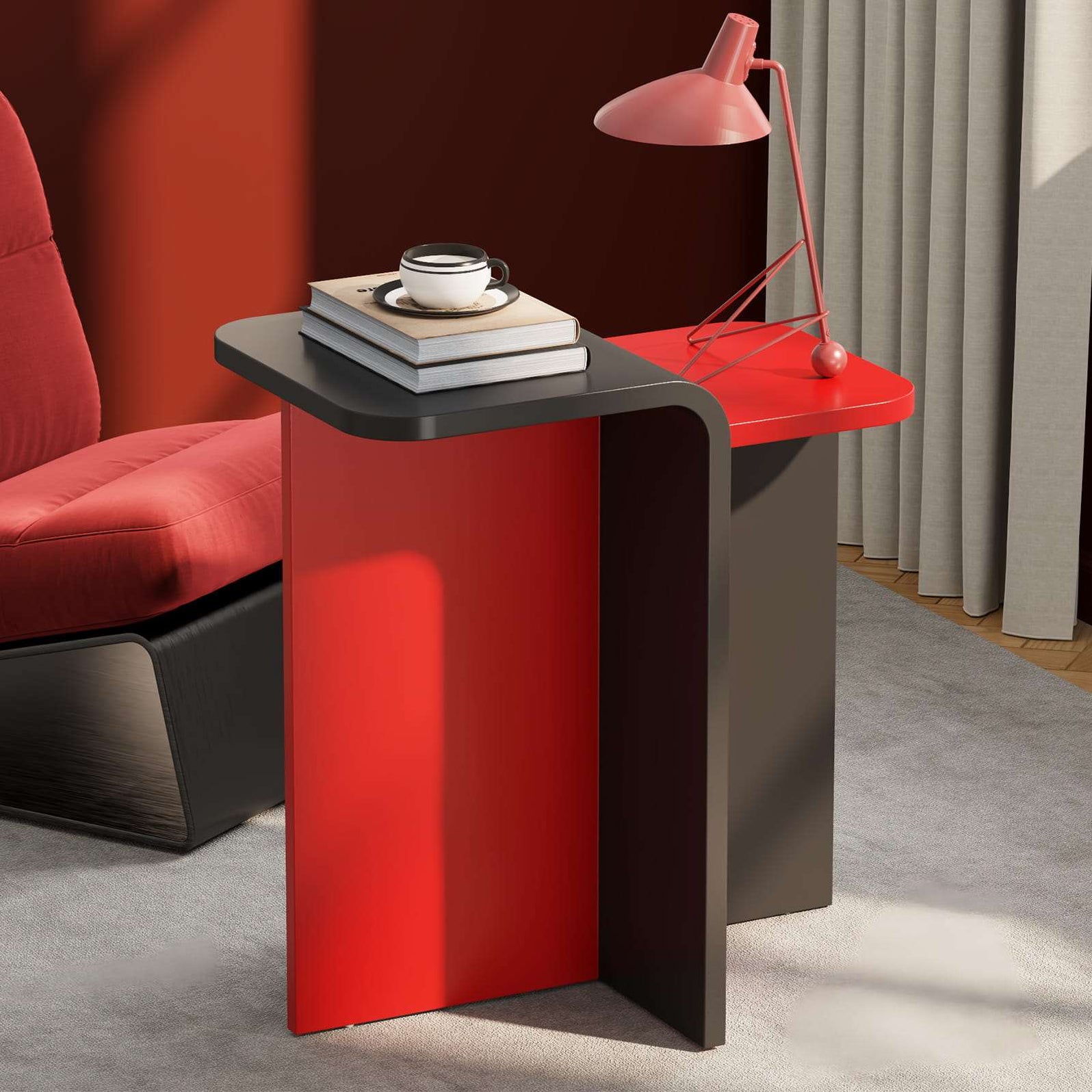 Modern Living Room End Table - Unique Contrasting Color - Flycity