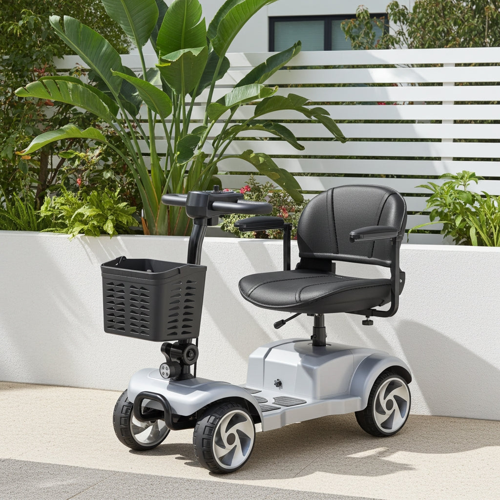 4 Wheel Electric Mobility Scooter With 20 Miles Range & 330lb Capacity ...